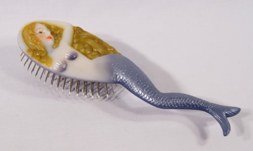 Handpainted Purple Mermaid Hair Brush : Amazon.in: Beauty