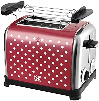 Amazon.de: Russell Hobbs Toaster [für 2 Scheiben] Retro Edelstahl Rot ...