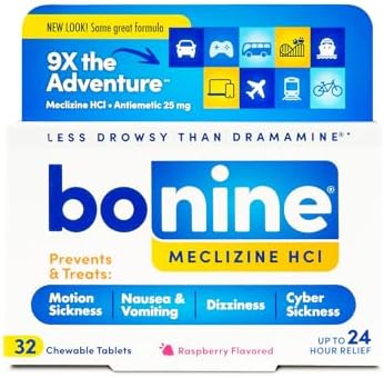 Amazon.com : Bonine Non-Drowsy Motion Sickness Relief - Chewable ...