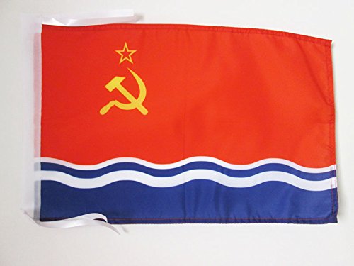 AZ FLAG Latvian Soviet Socialist Republic Flag 18'' x 12'' Cords ...
