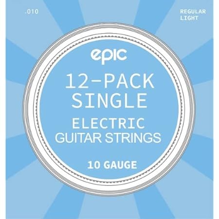 Amazon.com: 12-Pack .010 Gauge High E String Single Electric Guitar ...