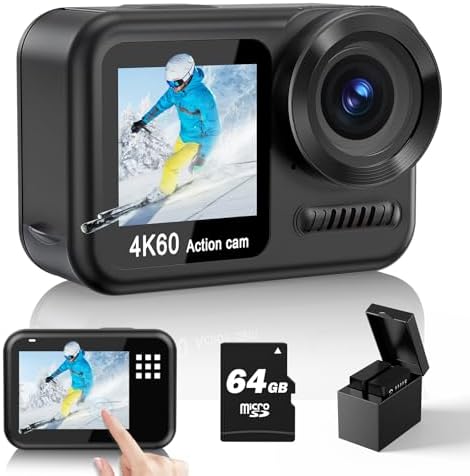 Amazon.com : Hiicam Action Camera Speed 60 4K60FPS 48MP WiFi with 2.35 ...