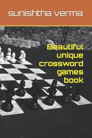 Beautiful unique crossword games book: verma, sunishtha: 9798833002582 ...