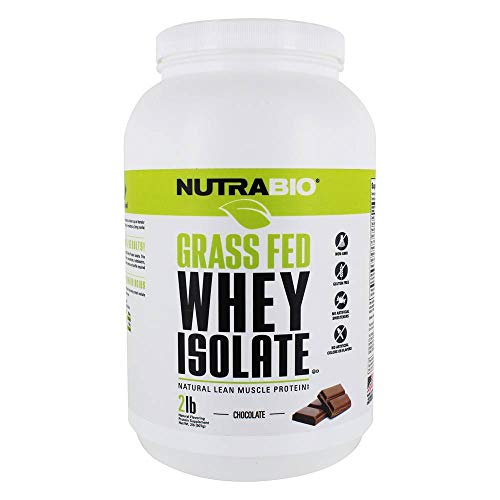 NutraBio Grass Fed Whey Isolate Protein Powder - 25G of Protein Per ...