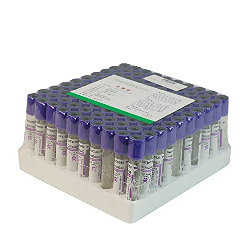 2mL Vacuum Blood Collection Tubes EDTA Tubes 12 x 75mm 100 Pcs – BigaMart