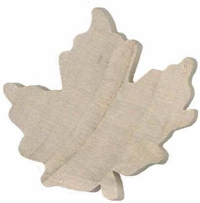 Amazon.com: Group of 32 Unfinished Wood Maple Leaf Cutouts for Crafts ...