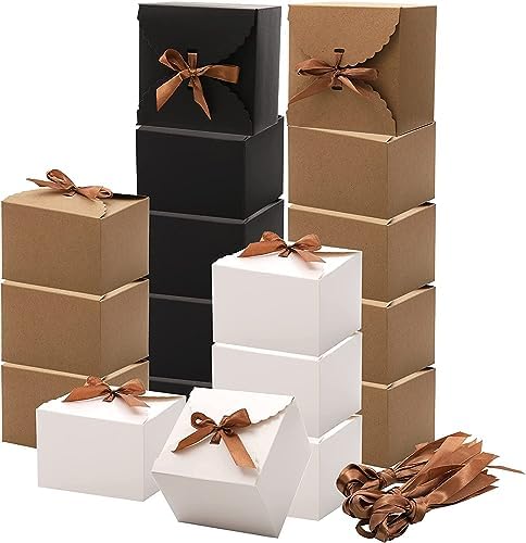 Glamifirsto Combo 3 Colour Paper Gift Boxes 30 Piece Size 3X3X2 Inch ...