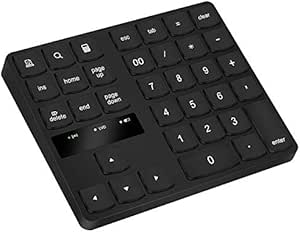 Yasisada Wireless Numeric Keypad, Rechargeable Number Pad 35-Keys ...