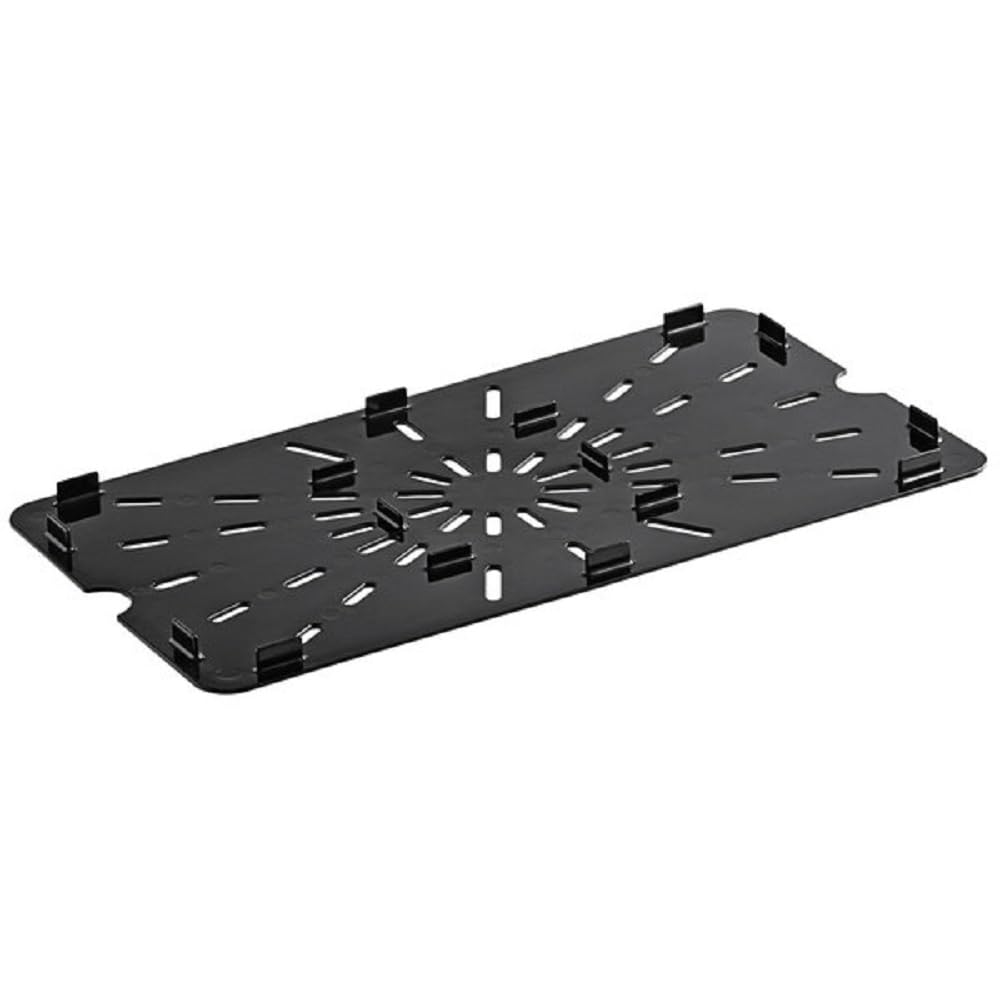 Snapklik.com : Full Size Polycarbonate Food Pan Drain Shelf Black Color ...