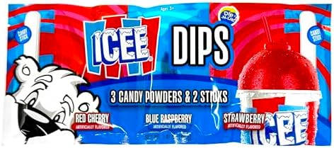 Amazon.com : Koko's Confectionery & Novelty Icee Dips Candy Powder and ...