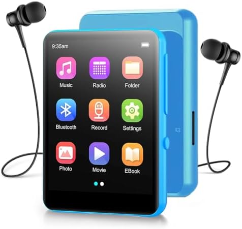 AUDIOCULAR M31 16GB Portable Mp3 Music Player with Bluetooth, 2.4” LCD ...