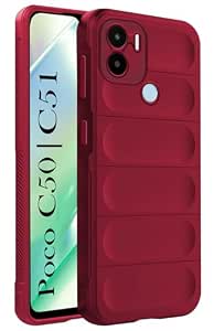Jkobi Back Cover Case for Poco C50 | Poco C51 (Matte Liquid Silicone ...