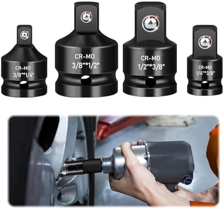 XoeLLe Impact Adapter and Reducer Set, 4Pcs Socket Adapter Impact ...