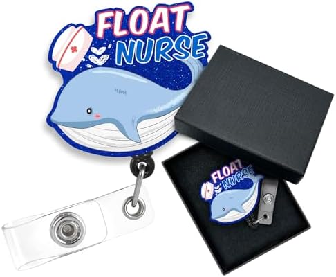 Amazon.com : Cusrtyh, Float Nurse Funny Nurse Retractable Badge Reel ...