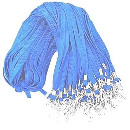 Lanyard Light Blue Id Badge for Neck Cruise Lanyard Name Tag with Clips ...