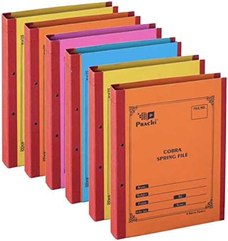SNDIA 6 Pack Spring Files File A4 Size Paper Cobra File Document Holder ...