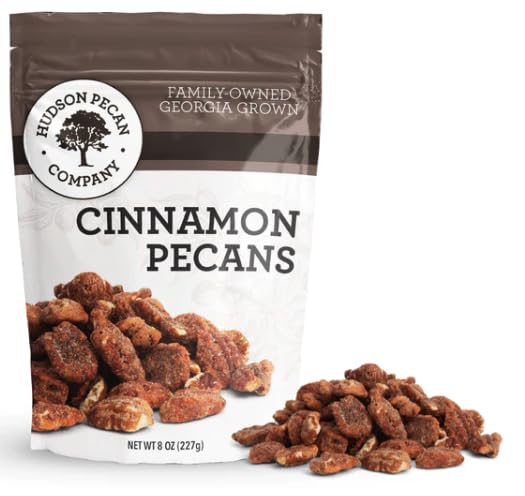 Amazon.com : Hudson Pecan Cinnamon Pecans - 8oz Delectable Cinnamon ...