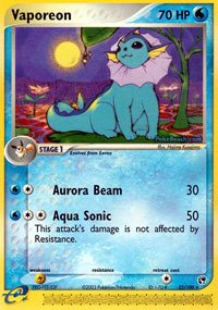 Buy Pokemon - Vaporeon (25) - EX Sandstorm - Reverse Holo Online at Low ...