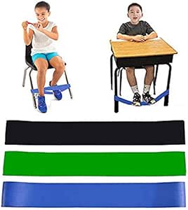 Amazon.com: Pack of 3 Chair Bands for Kids with Fidgety Feet Fidget ...