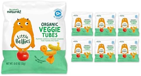 Amazon.com: Little Bellies Organic Veggie Tubes Toddler Snack (Pack of ...