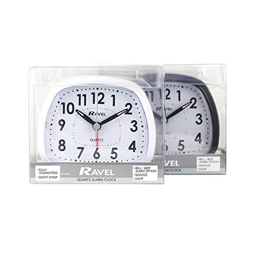 Ravel – Rayner Bold Bell Quartz Alarm Clock – Black – BigaMart