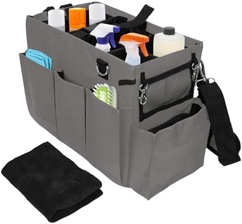 Amazon.com - Blue Lilly Large Capacity Cleaning Caddy Bag with ...