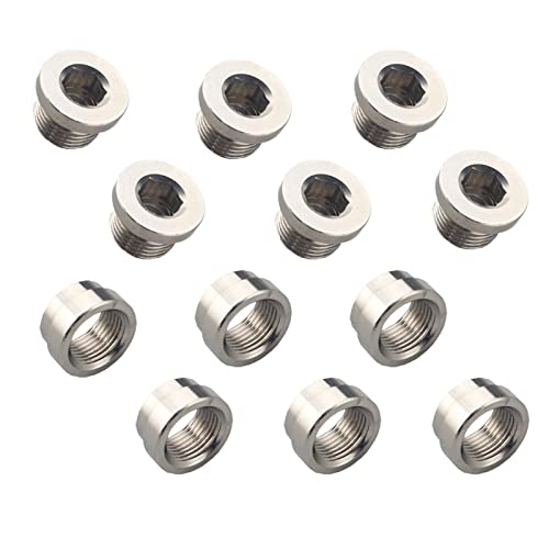Snapklik.com : HYAT 6 Pairs O2 Oxygen Sensor Bung Universal Stainless ...