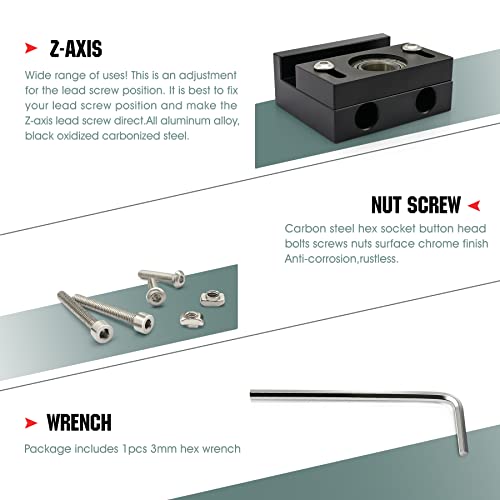 Snapklik.com : 3D Printer Accessories, Z-Axis Leadscrew Top Mount, Z ...