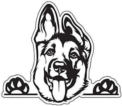 Amazon.com - WickedGoodz German Shepherd Decal - Dog Breed Bumper ...