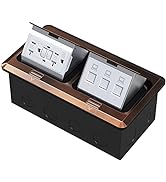 KYHSHJ Professional Pop-up Floor Power Outlet Box with USB 5V/4.8A Socket, 20 Amps Interference ...