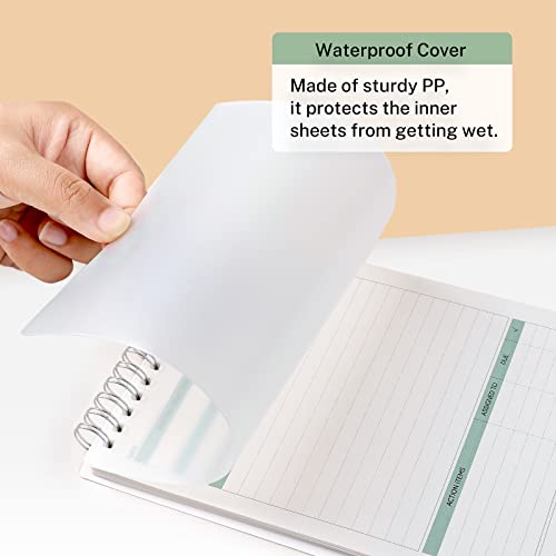 Snapklik.com : Meeting Notes Notepad, Meeting Notebook For Work, Action ...