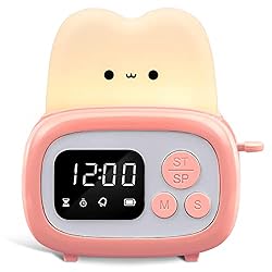 Amazon.com: QANYI Timer Clock Night Light for Kids, Tiny Hand Size ...