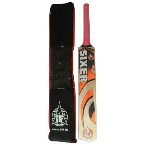 Sixer Kashmiri Willow Bat, Kashmir Willow Cricket Bat (Size: Short ...