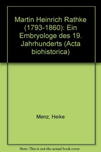 Amazon.com: Martin Heinrich Rathke (1793-1860): Ein Embryologe des 19 ...