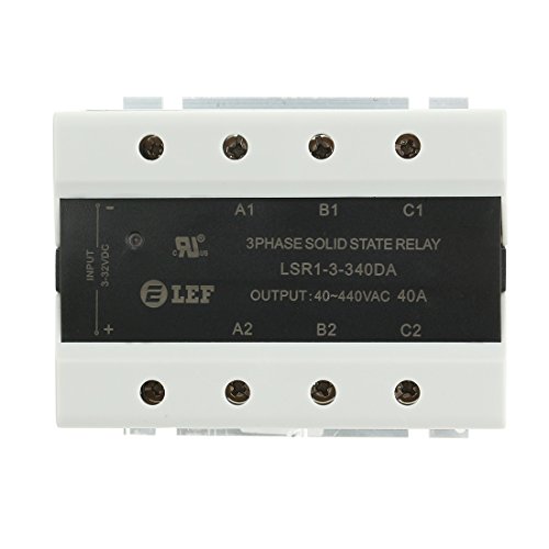 sourcingmap DC to AC Relay 40A 3-32VDC to 40-440VAC Thermal Compound 3 ...