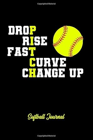 Softball Journal: Softball Notebook for Catcher / Pitcher Girls ...