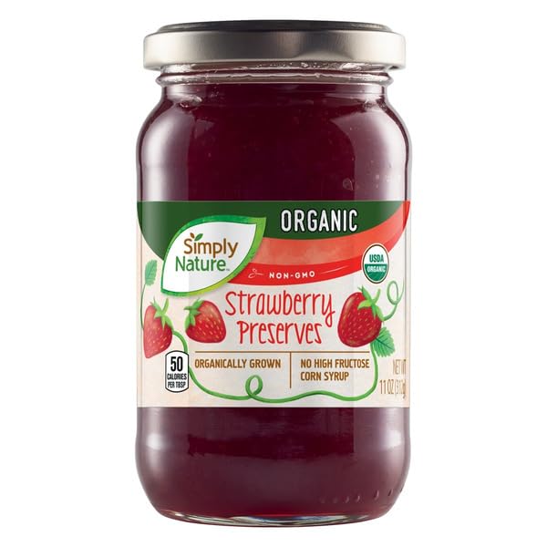 Amazon.com: Simply Nature Organic Strawberry Preserves - 11 oz (312g ...
