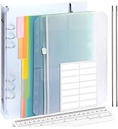 FANDAMEI A5 6-hole Refillable Notebook Accessories Set - 2 Pack Lined ...
