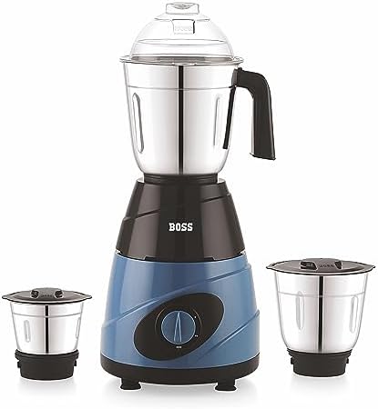 Buy Boss Crown Mixer Grinder, 750W, 3 Jars (Grey) Online at Low Prices ...