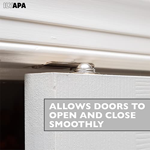 Snapklik.com : Ilyapa French Door Ball Catch - 2 Pack Satin Nickel ...