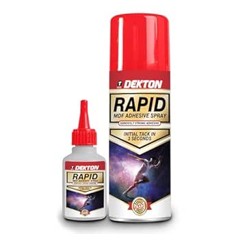 Dekton MDF Kit 400ml + 100g: Fast-Setting 2-Component Adhesive for Wood ...