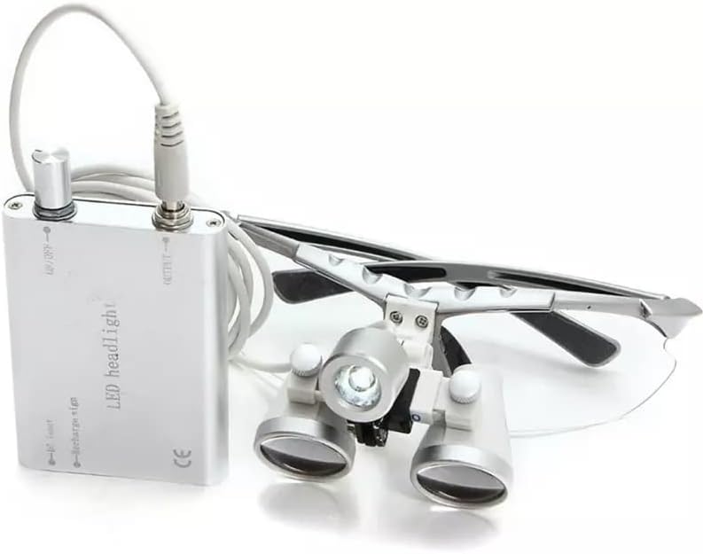 Amazon.com: 3.5X Binocular Loupes Led,LED Light Loupes Headband Type ...