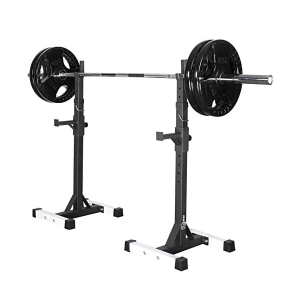 RIP X Adjustable Weight Lifting Squat Rack Stands with Spotters ...