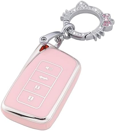 Pink Key Fob Cover for Lexus, Soft TPU Key Case Protection with Bling ...