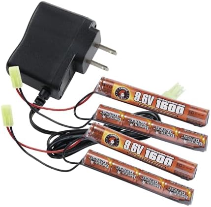 Amazon.com: Lancer Tactical Airsoft RC Battery Charger and 9.6V NiMH ...