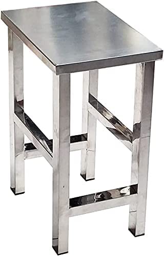 INDIAN DECOR. 55475 Classic 50 cm Tall All Stainless Steel Stool, Anti ...
