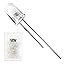 Novelty Place 100 Pcs 5mm White LED Diode Lights - Ultra Bright Clear ...