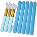 Nicpro 5 PCS Silicone Stir Sticks, Reusable Silicone Popsicle Sticks ...