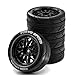 Amazon.com: Lifehead 65mm RC On-Road Rally Car Tires and Wheels for 1/ ...