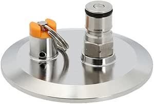 Amazon.com: Tri Clamp 3"/4" End Cap With Gas Ball Lock Post and PRV 17 ...